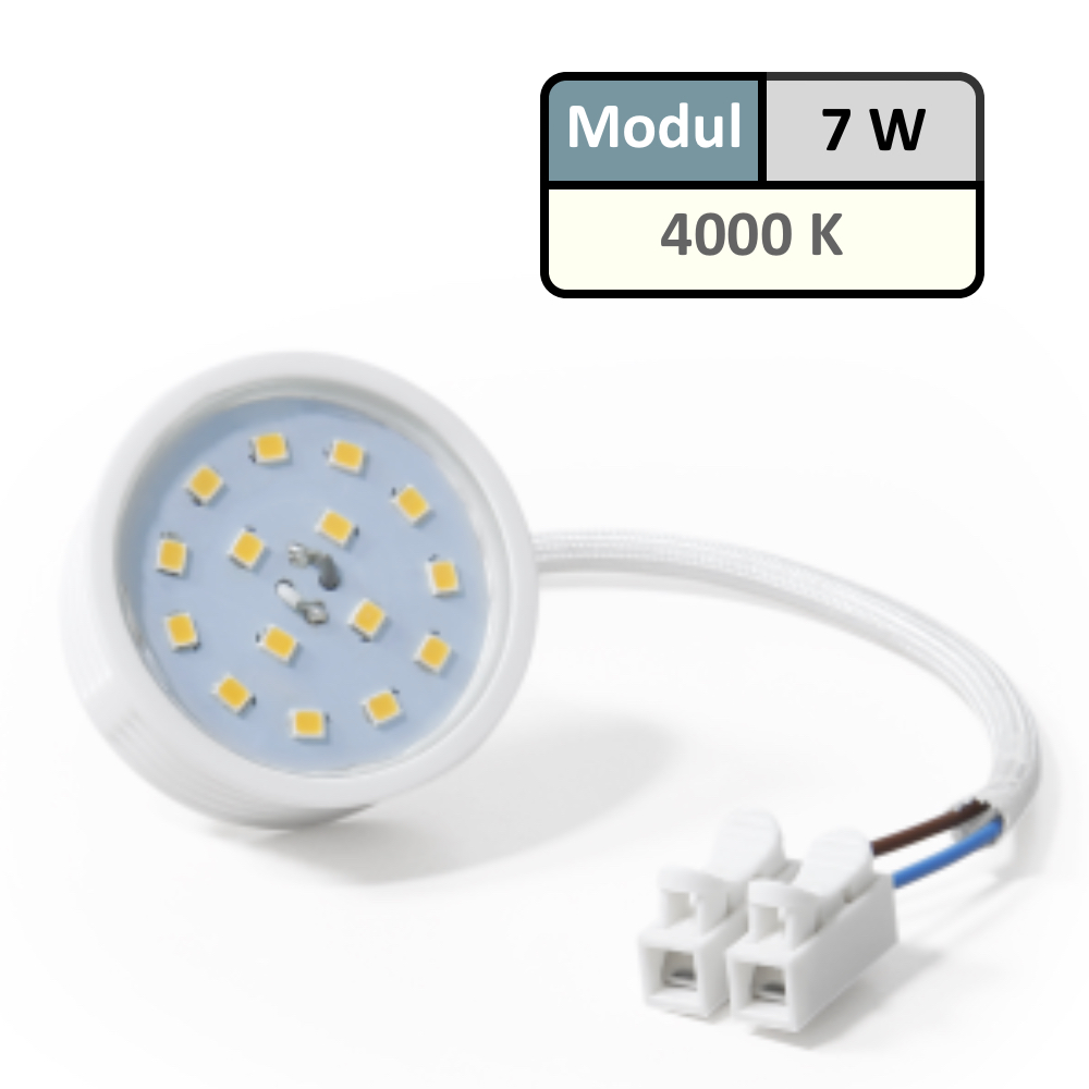 LED-Modul, 7Watt, 470Lumen, 230Volt, 50x23mm, 4000Kelvin - Lichtfaktor24